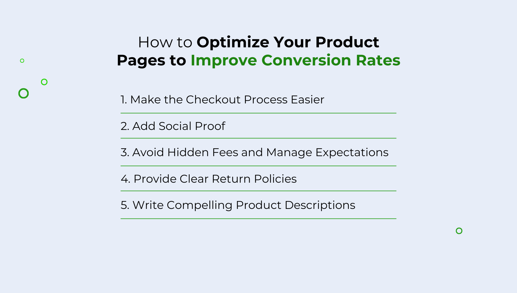 Product Page Optimization for SEO, Conversion Rates, and UX