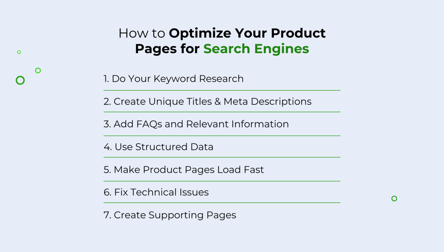 Product Page Optimization for SEO, Conversion Rates, and UX