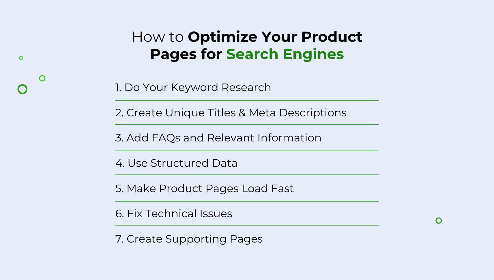 Product Page Optimization for SEO, Conversion Rates, and UX